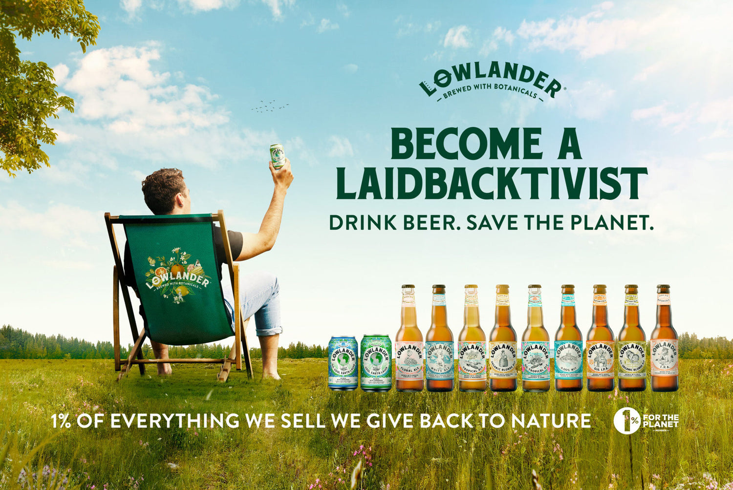 DRINK BIER. RED DE PLANEET. – Lowlander beer